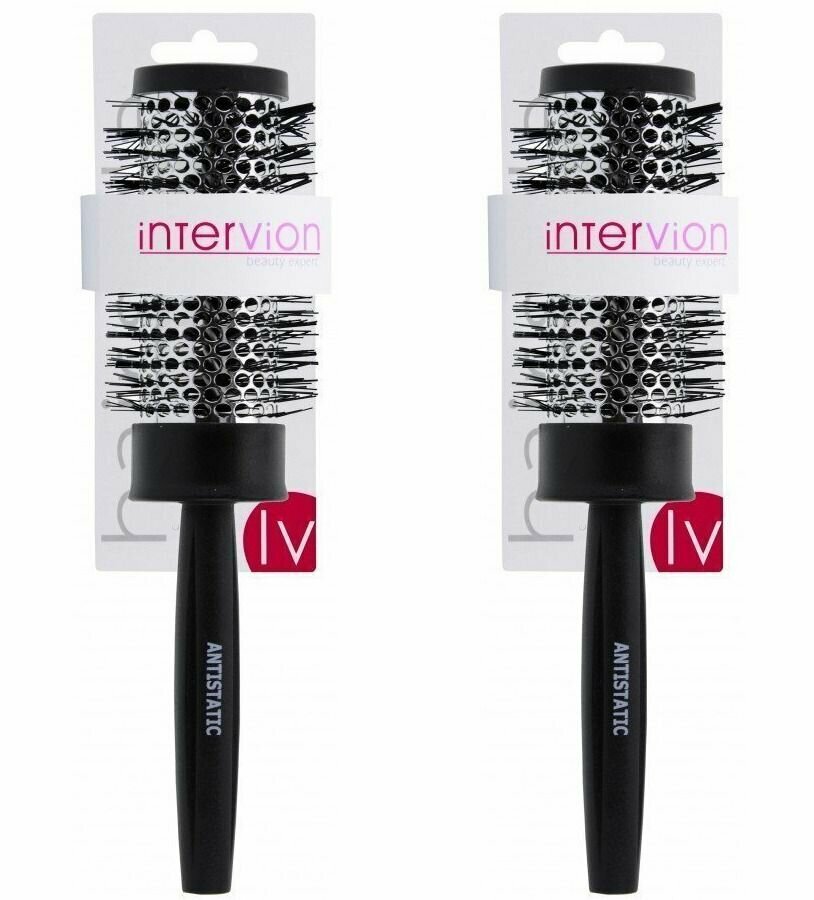 Inter-Vion Щетка для волос металлическая для укладки 43 мм, 2 шт