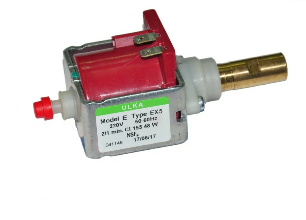 Насос для кофемашин и пылесосов, универсальный, ULKA 48W 220V_Ex5, (650cc/min_15bar)