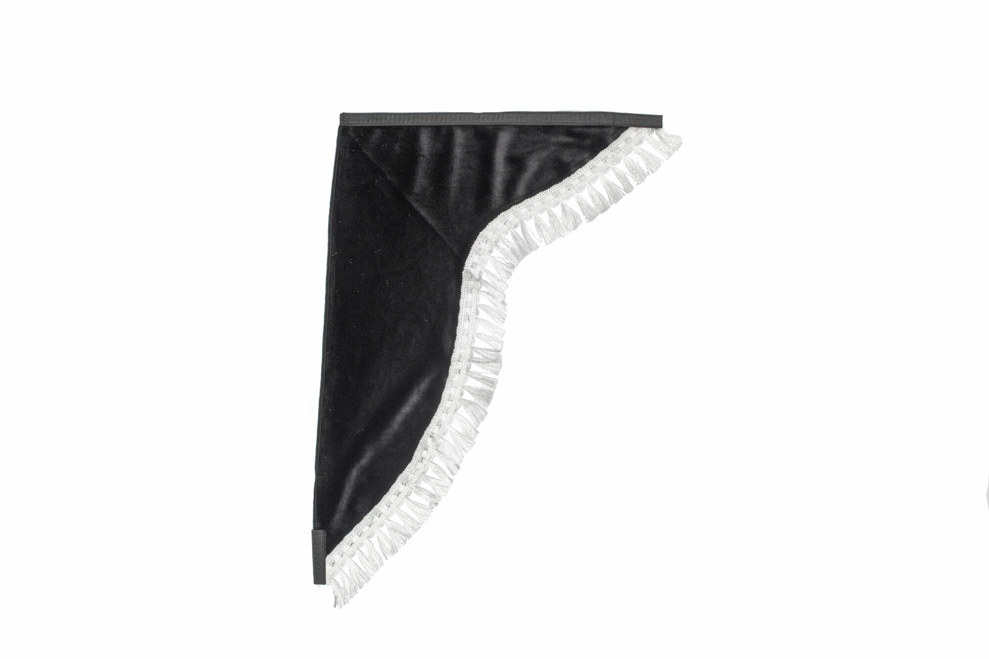 Ламбрекен лобовой 2,2 м. бархат серый с надписью "VOLVO" + боковые