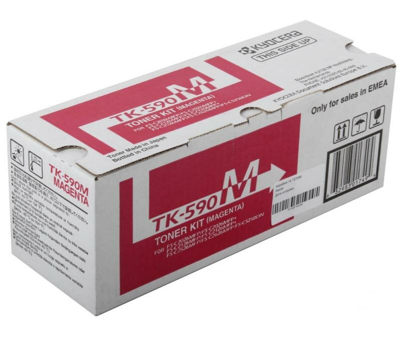 Тонер картридж Kyocera TK-590M для FS-C2026 красный 5000 стр. ориг.