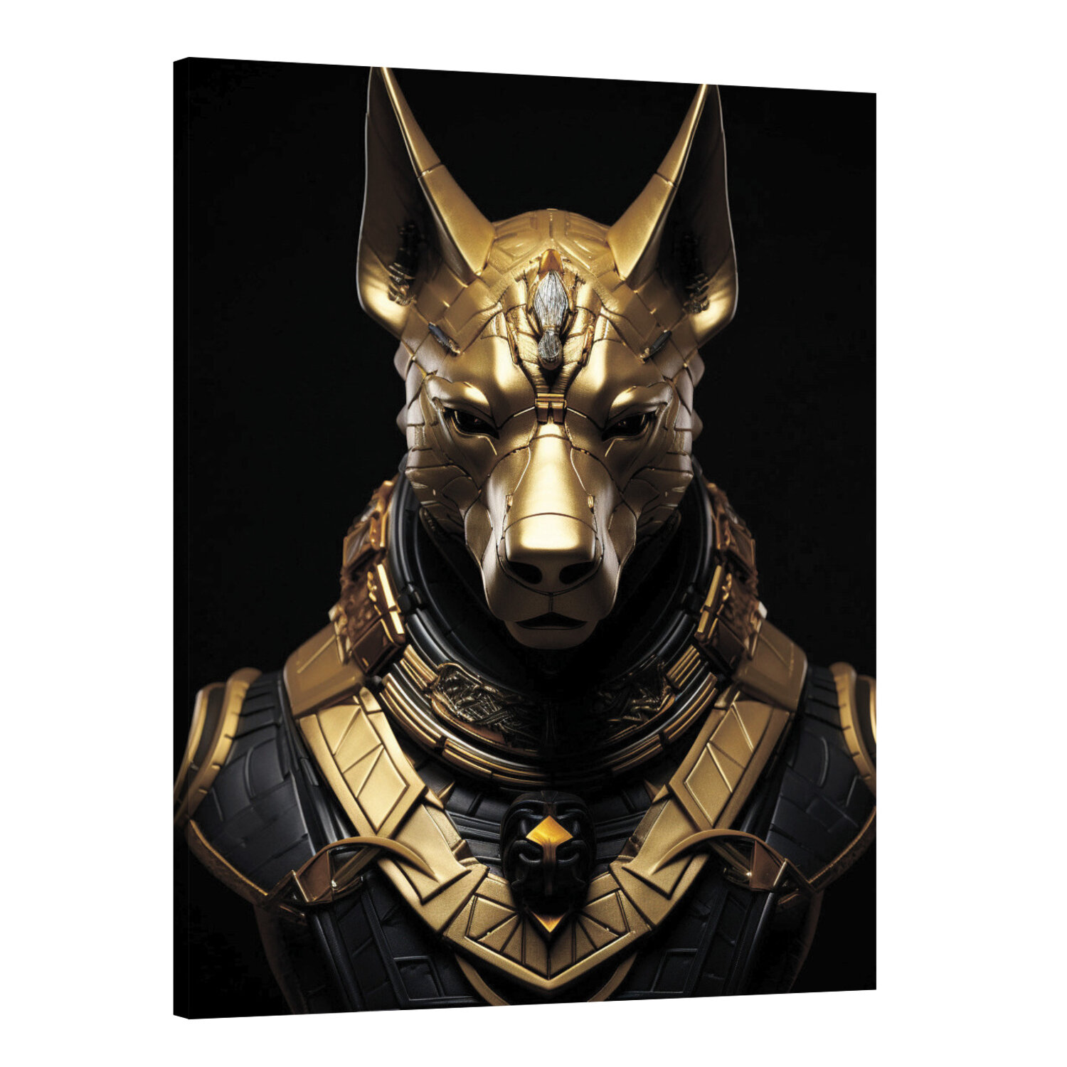 Интерьерная картина 50х70 "Анубис: проводник к богам истории"