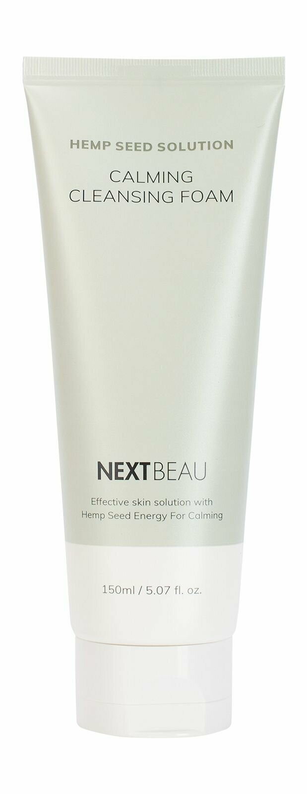 NEXTBEAU Пенка успокаивающая для умывания с маслом семян конопли очищающая, 150 мл