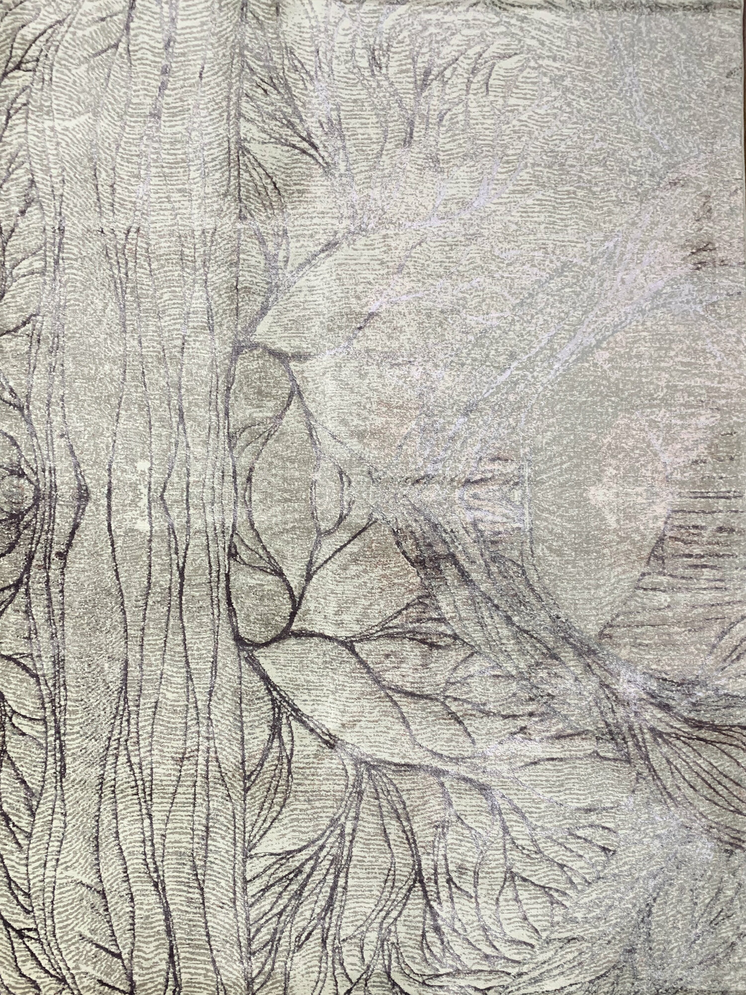 Ковер для комнаты на пол, палас в гостиную, Фортуна, 120х180, 91 W, серый, голубой