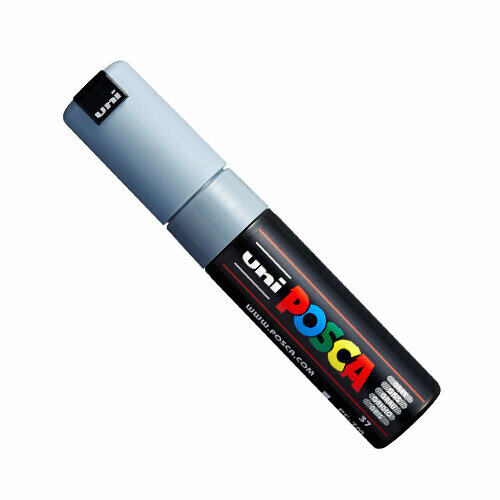 Маркер POSCA PC-7M, серый, 4.5 - 5.5 мм, пулевидный наконечник (номерцвета 37)