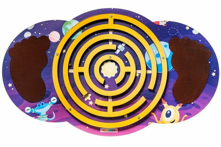 Smile Decor Балансир Космос (дерево, в коробке, от 3 лет) П3014, (ИП Монжаев С. М.)