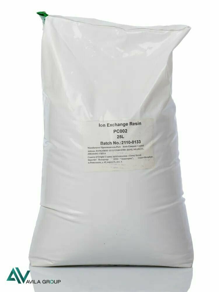 Ионообменная смола для фильтра, аналог Dowex (Катионит PC002), засыпка для фильтра 25 л