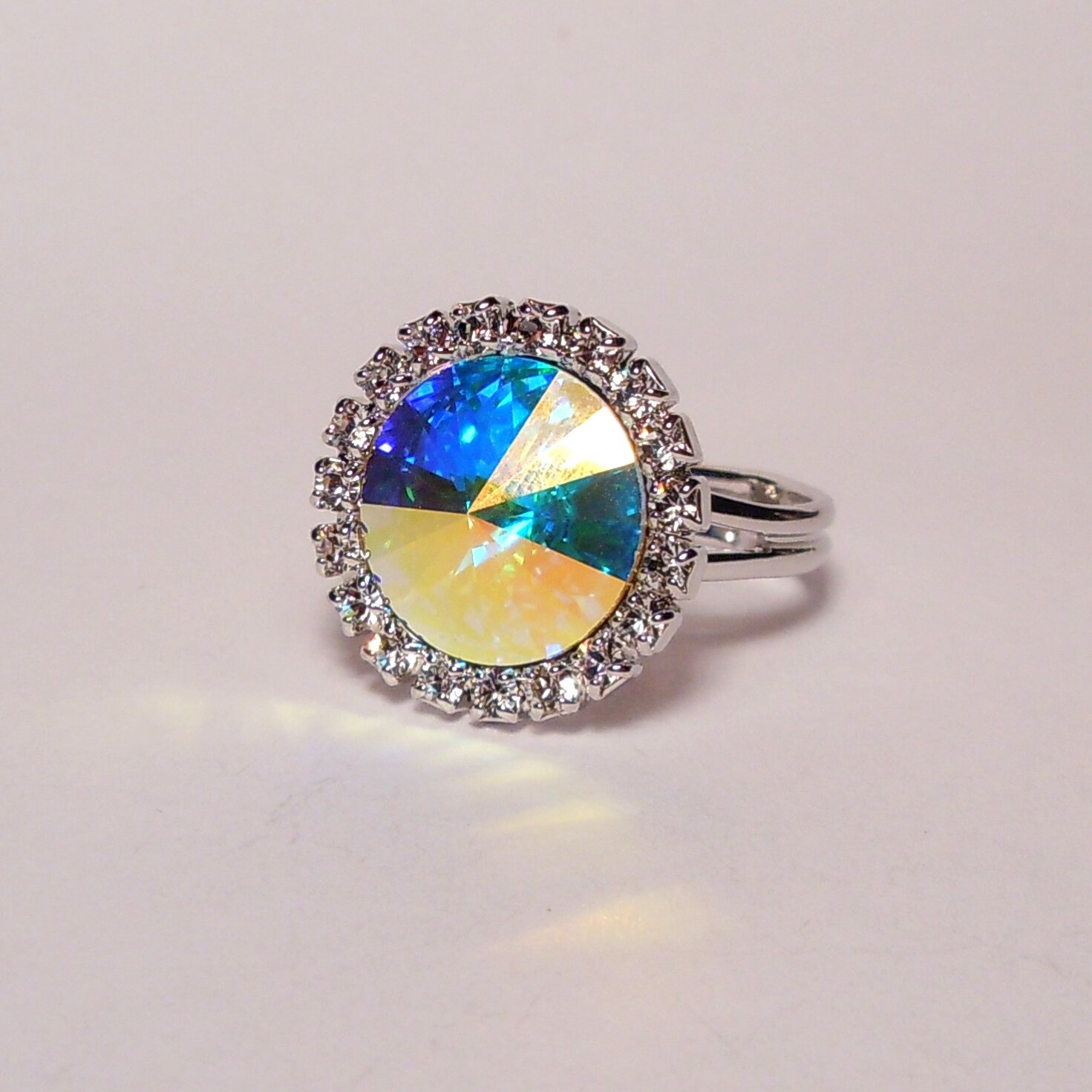 Кольцо, кристаллы Swarovski, Swarovski Zirconia