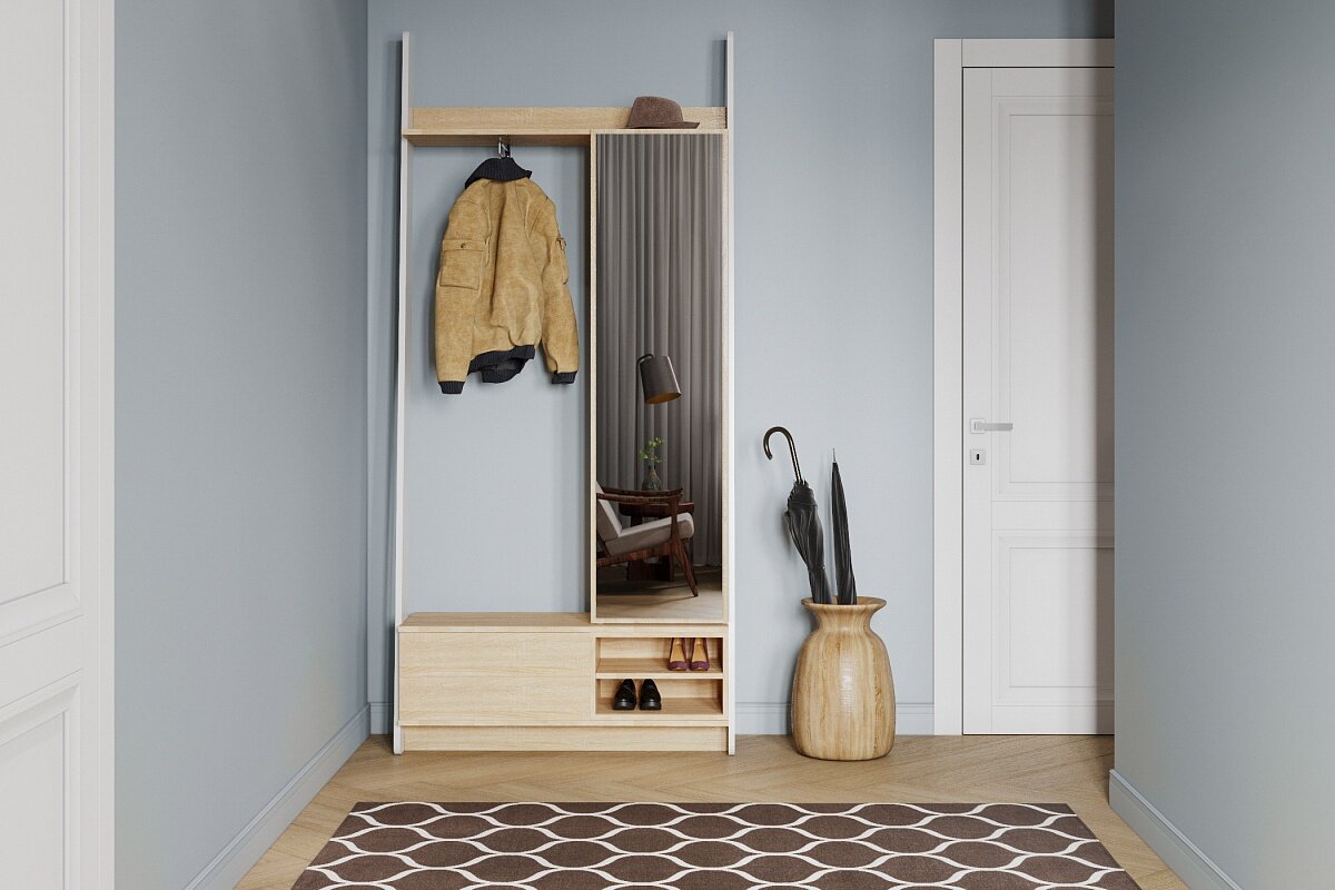 Прихожая МебельЛэнд24 Лайк - 6 104x37x225 с зеркалом