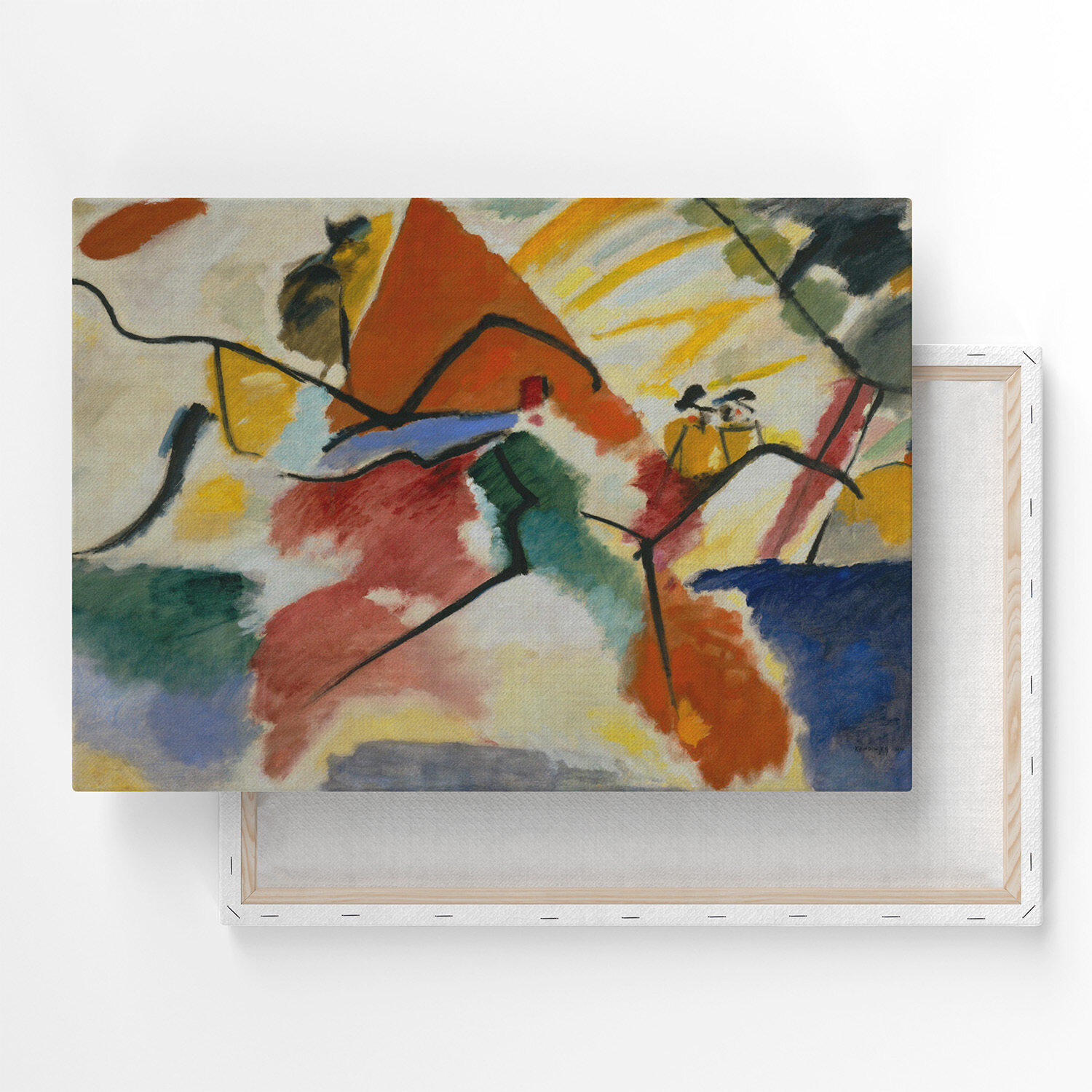 Картина на холсте, репродукция / Кандинский Василий - Impression V Park / Размер 30 x 40 см