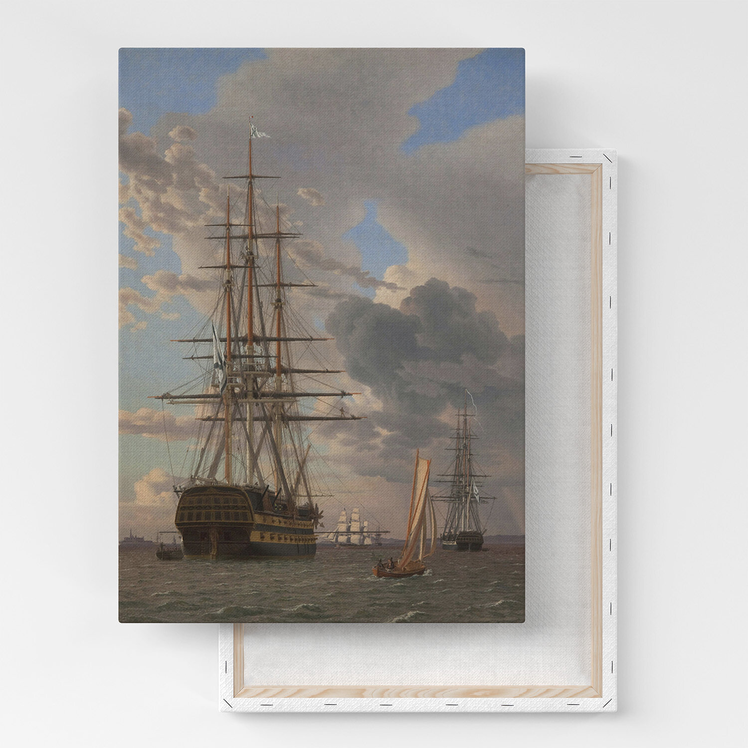 Картина на холсте, репродукция / Кристоффер Эккерсберг - The Russian Ship / Размер 30 x 40 см