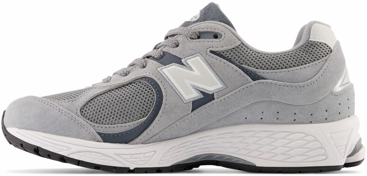 Кроссовки New Balance 2002, полнота F, размер 11 US, серый/белый — фото 1