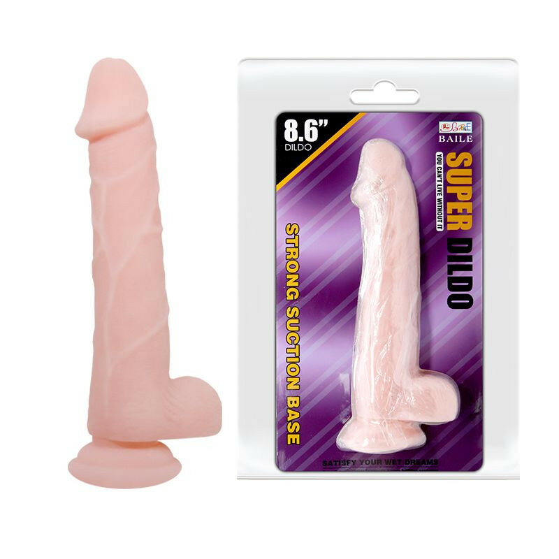 Baile Фаллоимитатор из TPR Super Dildo, BW-008091N, D: 4.5 см, длина: 22 см, телесный