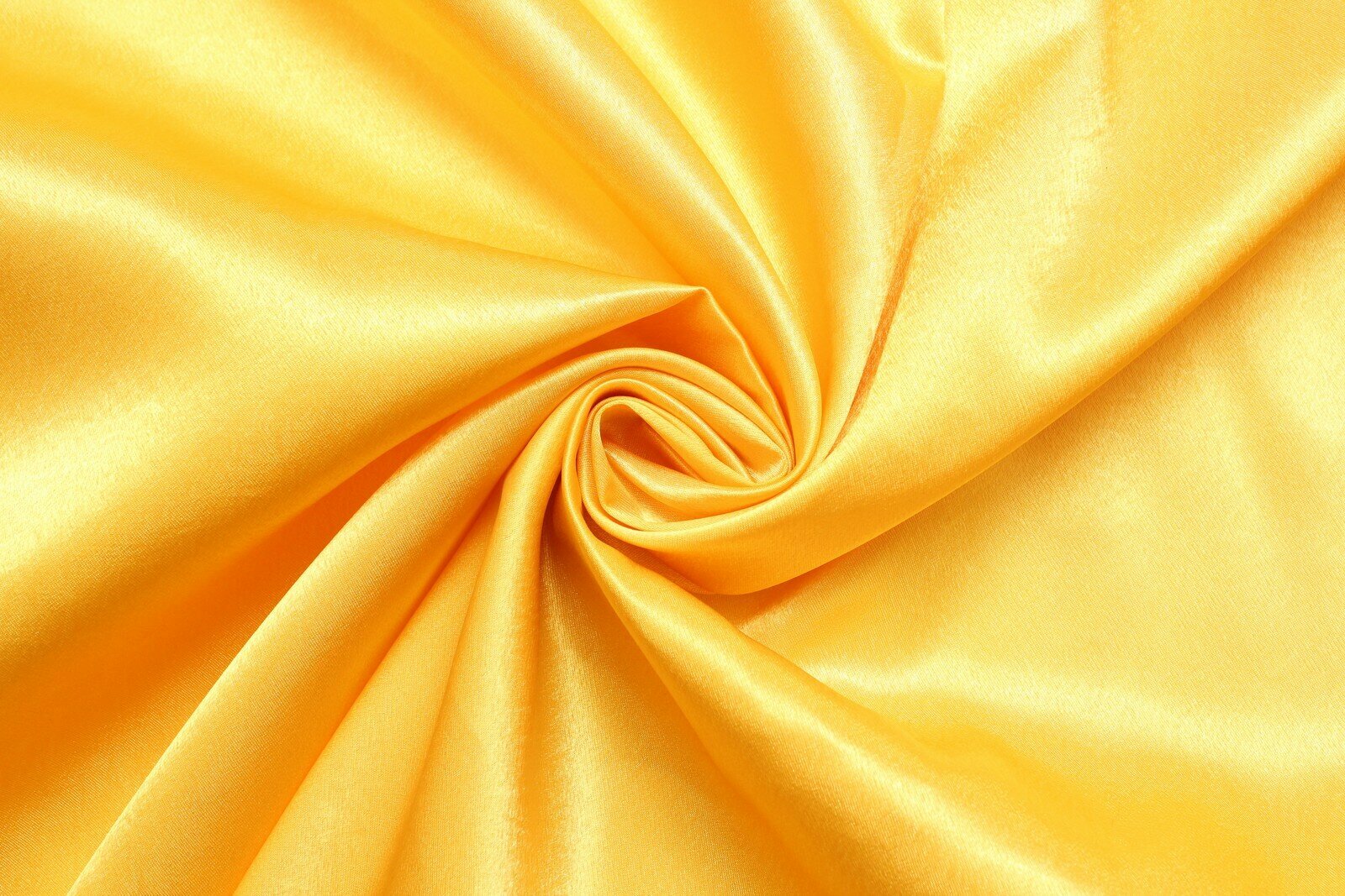 Ткань Креп-атлас ярко-жёлтый, ш146см, 0,5 м