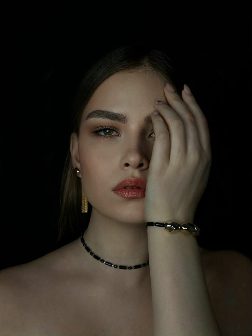 Колье, агат