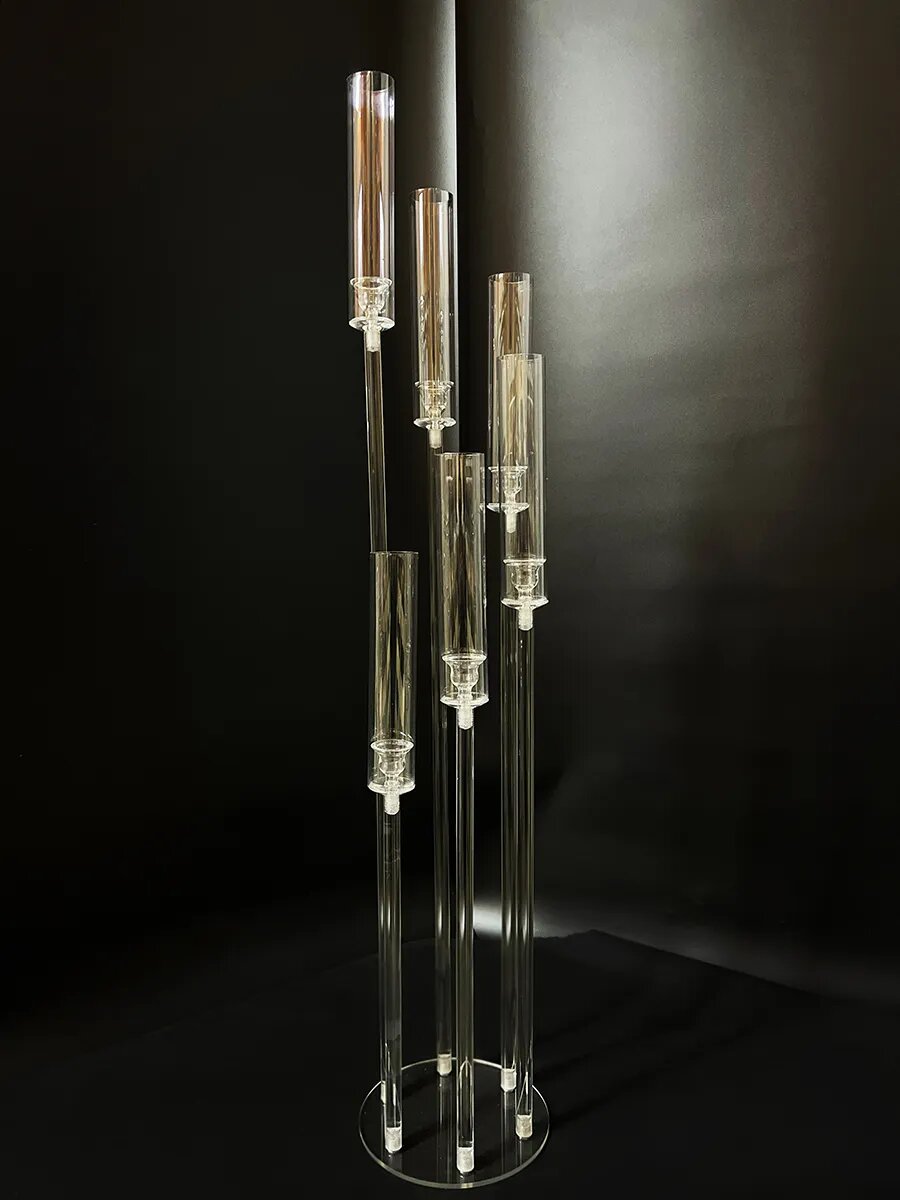 Акриловая подставка для шести светодиодных свечей (универсальная)