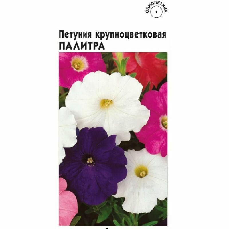 Семена растения петуния крупноцветковая палитра, смесь