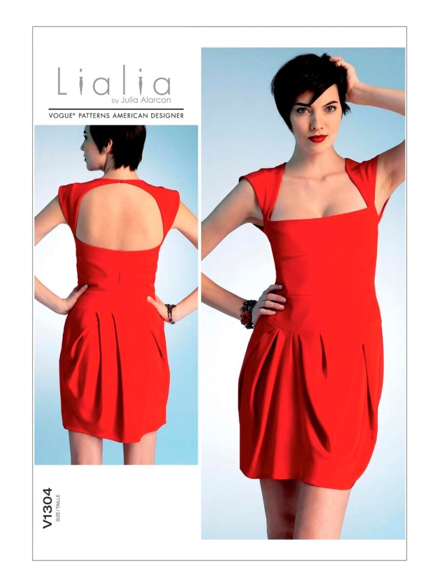 Выкройка VOGUE №1304 Платье