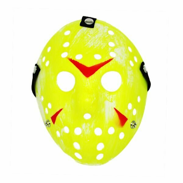 Маска Джейсона I-Bright Company, жёлтая, пластик, размер 24см