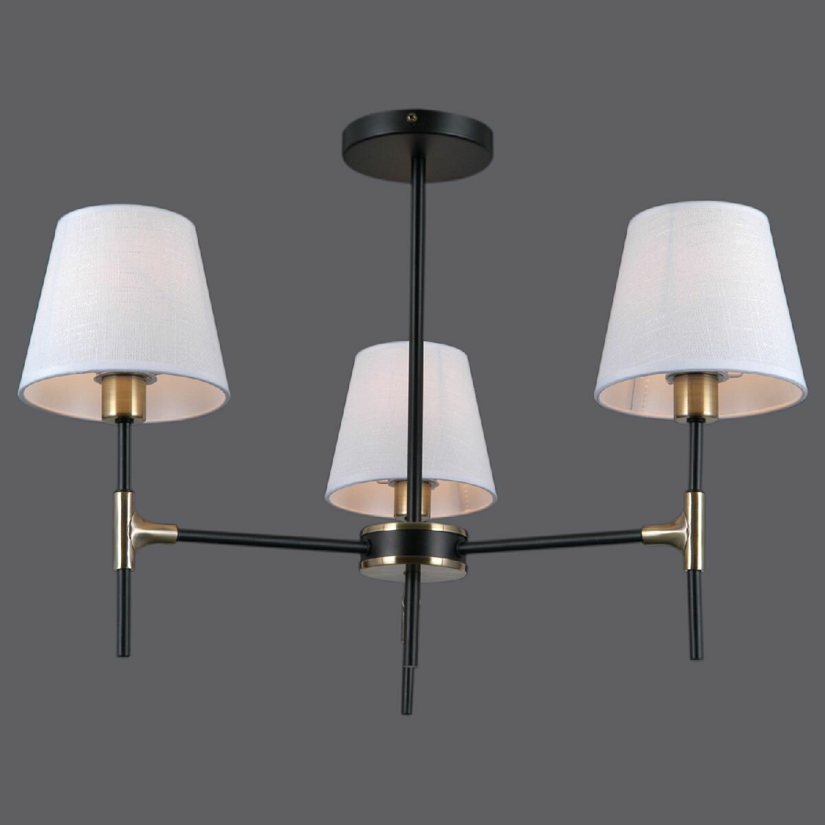Люстра на штанге Illumico IL0185-3CSQ-24 BK AB CASTOR