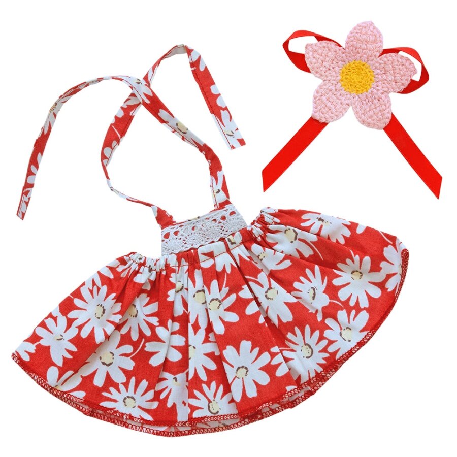 Одежда для Зайки Ми 18 см. Сарафан с ромашками, BUDIBASA