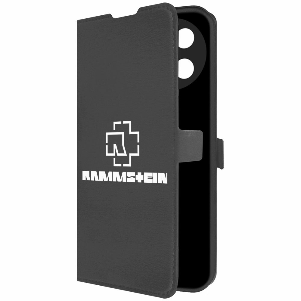 Чехол-книжка Krutoff Eco Book для Realme 11 4G Rammstein (Рамштайн) (черный)