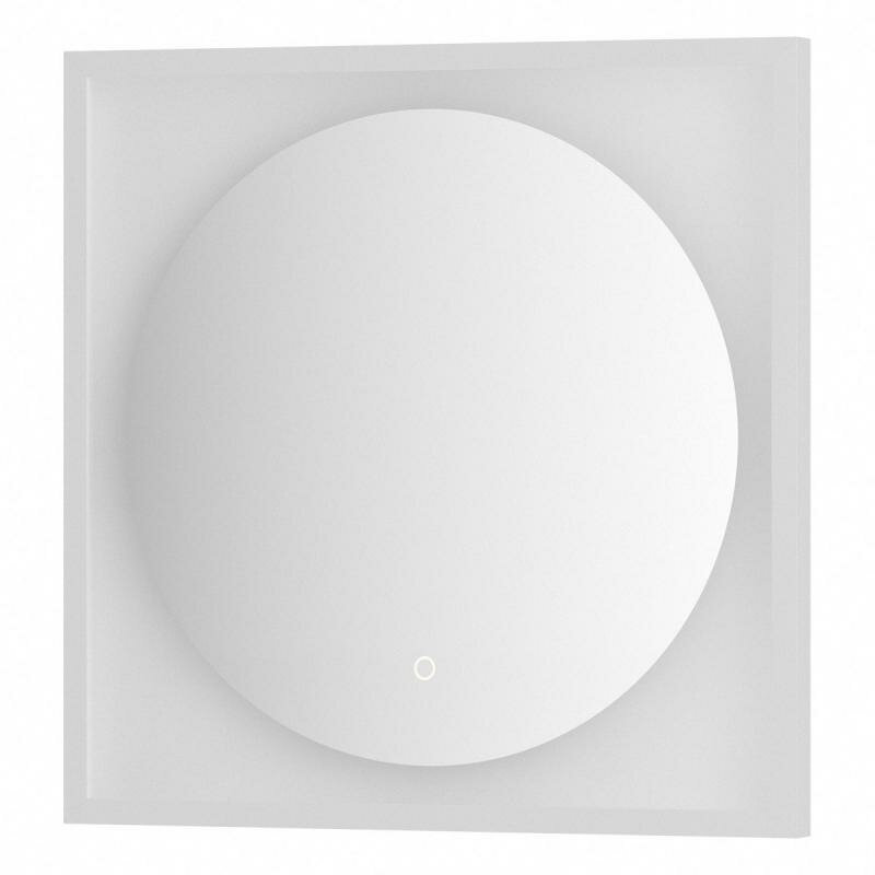 Defesto Зеркало в багетной раме с LED-подсветкой настенное ECLIPSE DEFESTO 60x60 см, DF 2236S