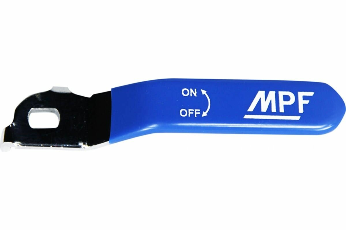 Ручка длинная усиленная для крана MPF 1/2"- 3/4", прорезиненная, синяя ИС.131177