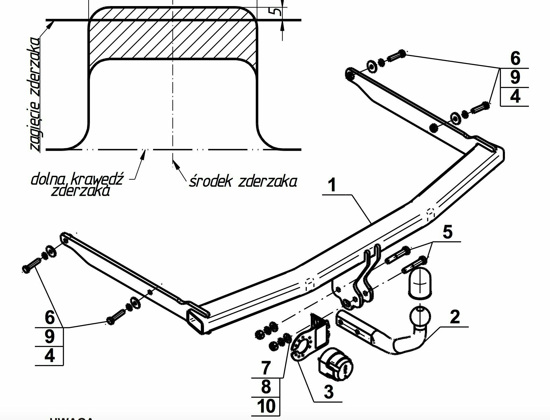 Фаркоп на Ford Focus II седан 02/2005-03/2011 (без подрезки бампера), Focus III седан 04/2011-2018 (требуется подрезка бампера) (паспорт и сертификат в комплекте)(без электрики) Steinhof. F-242