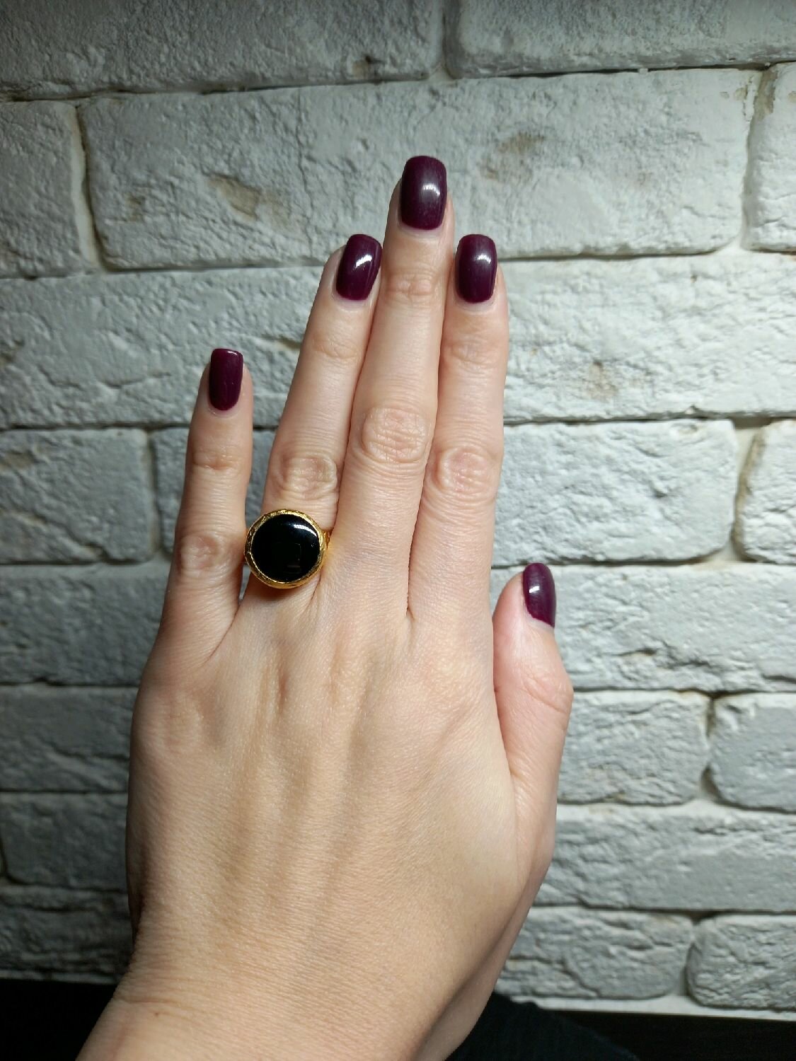 Кольцо, агат