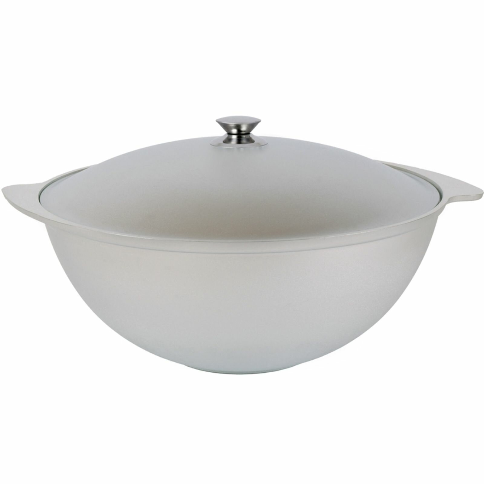 Казан Для Плова 8л d360 h150 Мет/Кр Полукруглое Дно Литой Алюминий Kukmara