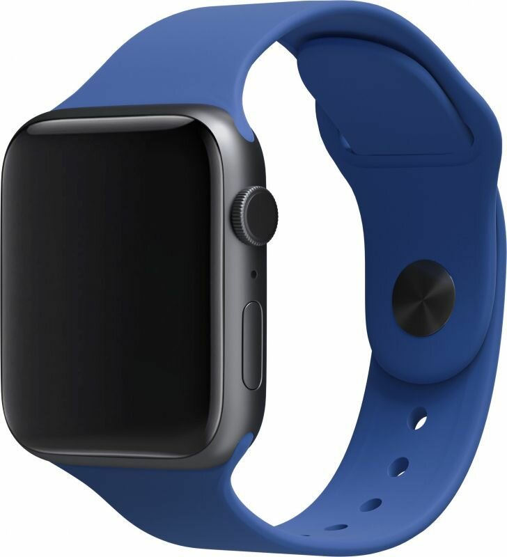 Ремешок moonfish для Apple Watch 42/44/45/49 мм, силикон, синий