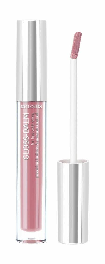 Relouis Блеск-бальзам для губ c маслами ши, фисташки и маракуйи, Тон 03 Italian rose