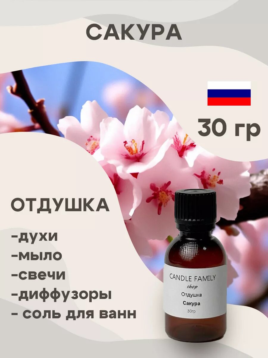 Отдушка для свечей и мыла. Ароматизатор косметический