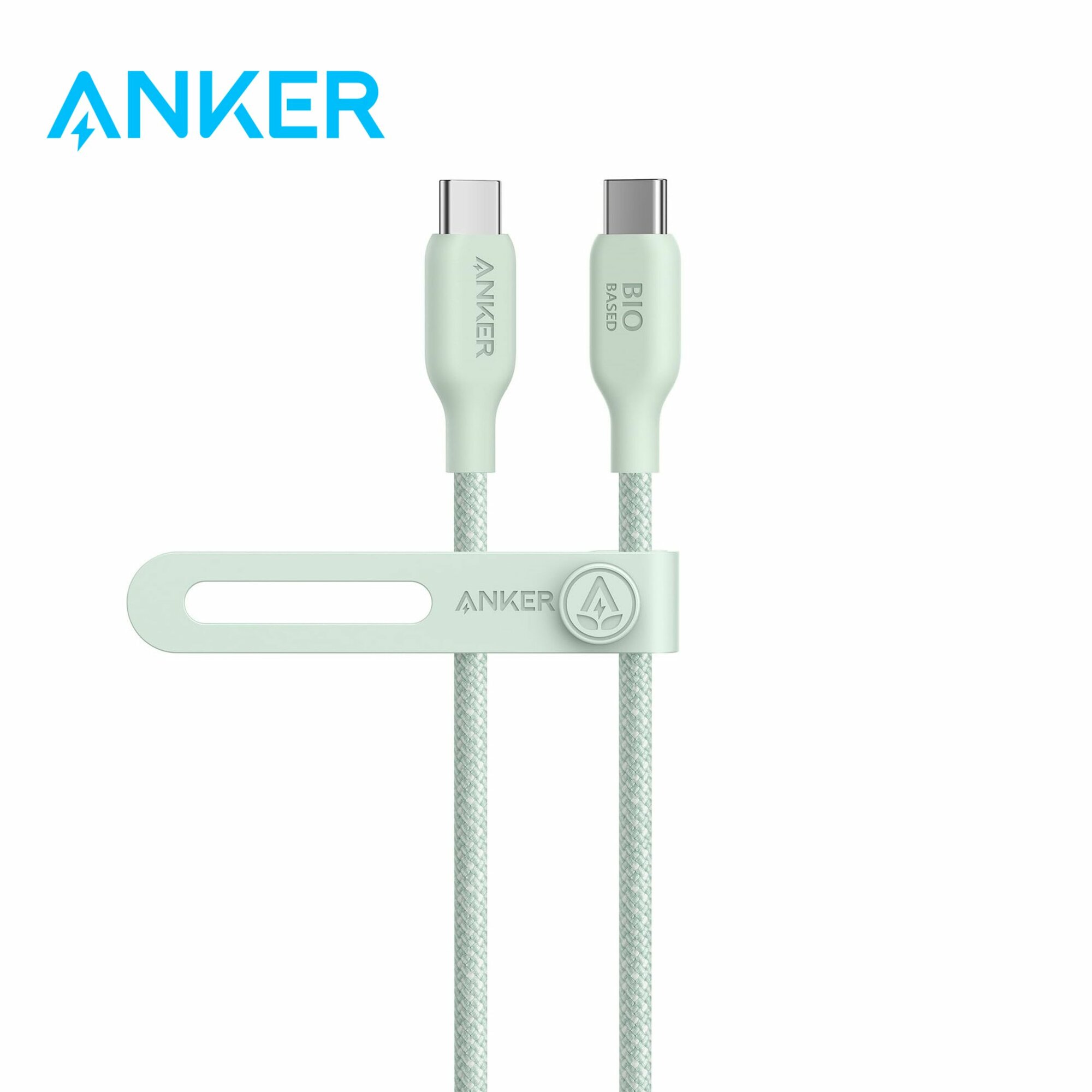 Anker USB C to C Cable (240W, 0.9m), Bio-Braided Fast Charge Cable для iPhone 15 / 15 Pro, MacBook Pro 2020, iPad Pro 2020, iPad Air 4, Samsung Galaxy S23 + / S23 Ultra