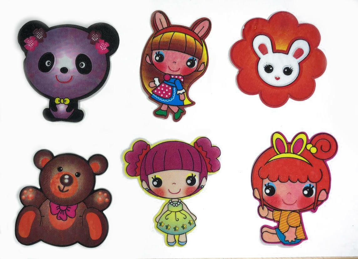 Набор термоаппликаций (нашивка-патч)/ Нашивка на одежду, 6 шт./Дети и звери