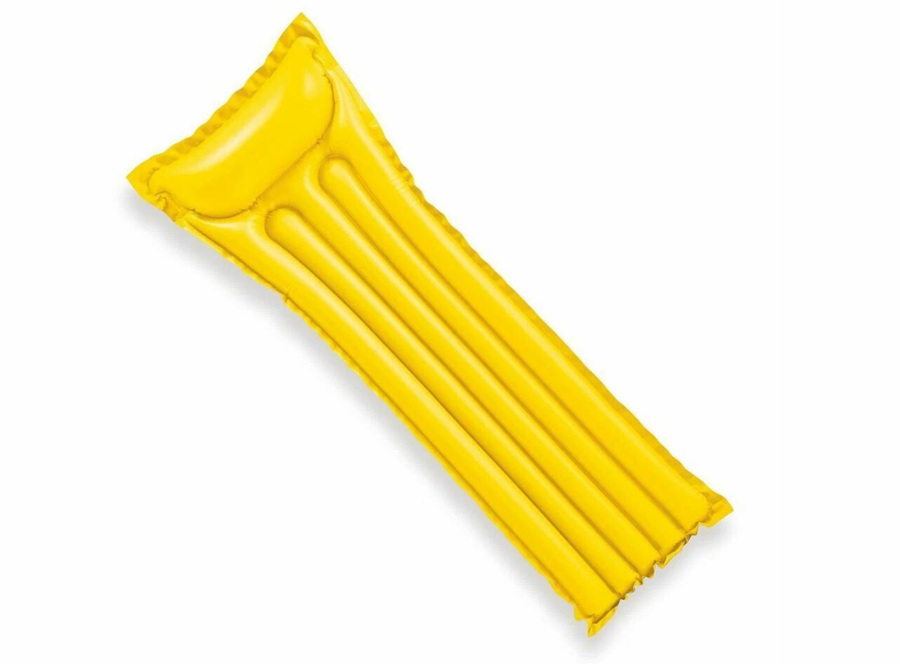 Надувной глянцевый матрас для плавания Океан Желтый