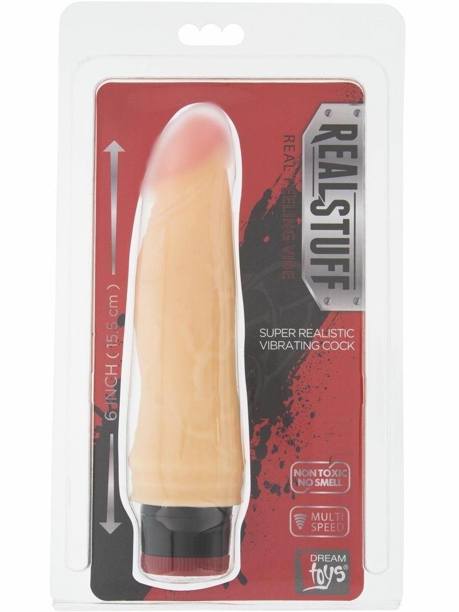 Вибратор "REALSTUFF MULTISPEED VIBRATOR 6INCH" 14см