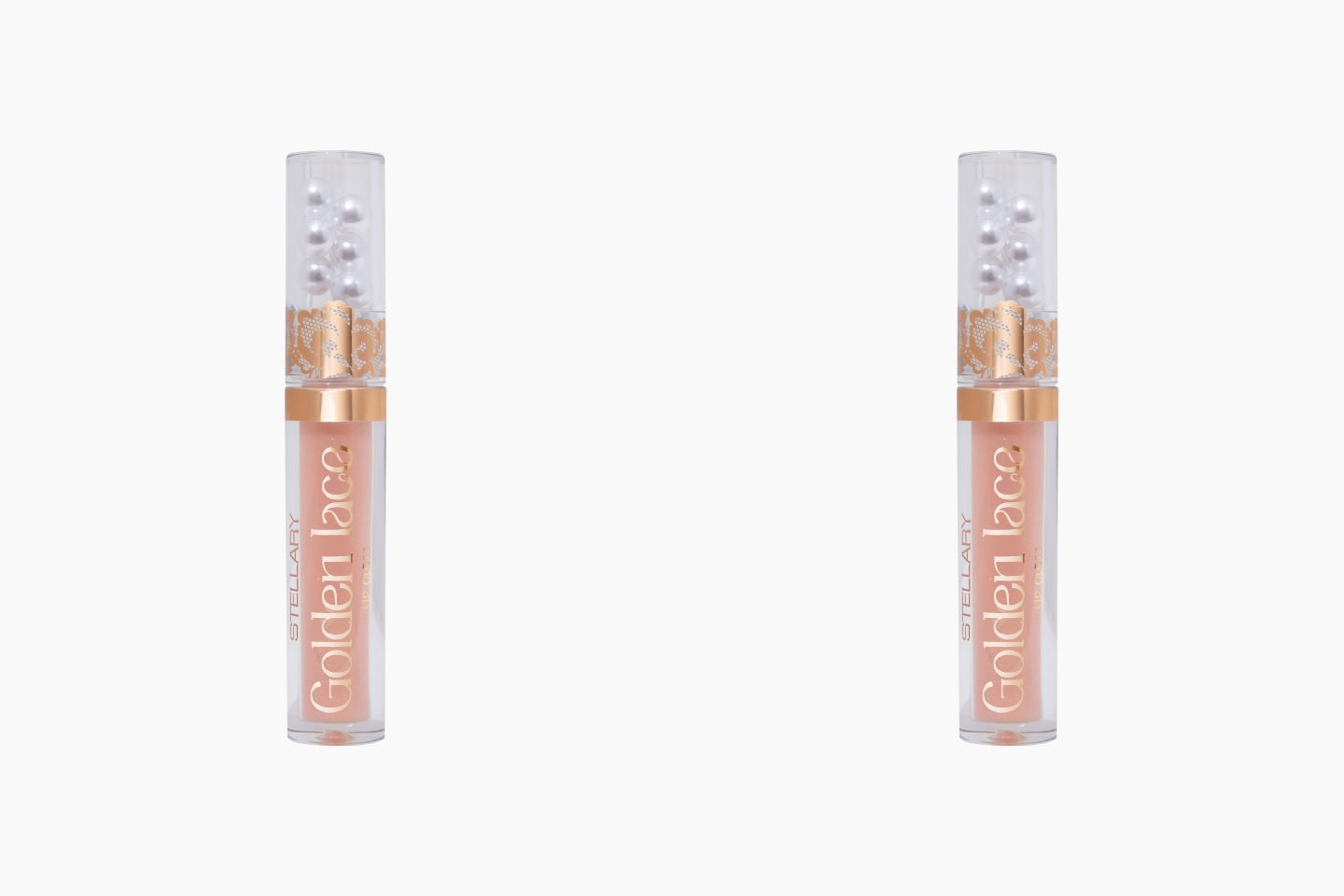 Блеск для губ Stellary, Golden Lace, тон 02, 2 шт.