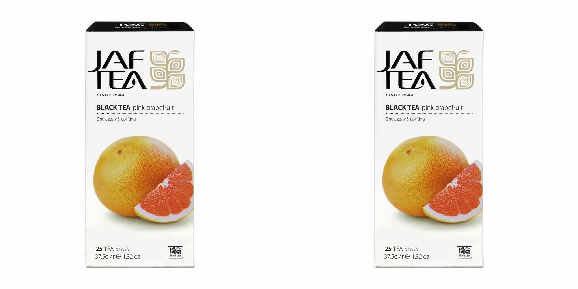 Jaf tea Чай черный , pink grapefruit 25 пак.*1,5 гр, 2 уп.