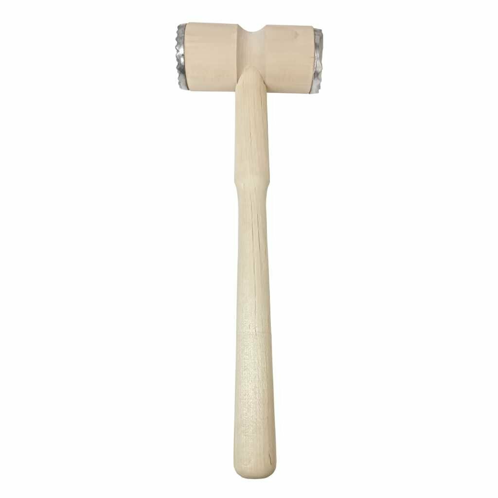 Молоток для отбивания мяса кухонный, металл и дерево, бежевый, артикул 1267, Россия