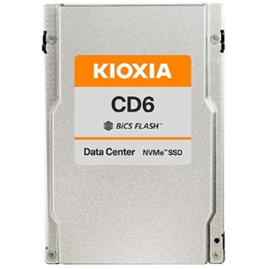 Накопитель SSD Kioxia 2.5" (U3 15mm) Enterprise CD6-R SIE 7,68 TB, PCIe 4.0, NVMe 1.4, 6200MB/s/4000MB/s, 96-layer 3D TLC, 1 DWPD (KCD6XLUL7T68)