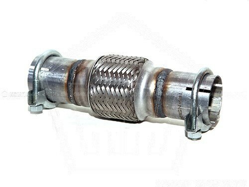 Гофра глушителя (45*100) 3-х слойная с трубами и хомутами в сборе "transmaster universal"