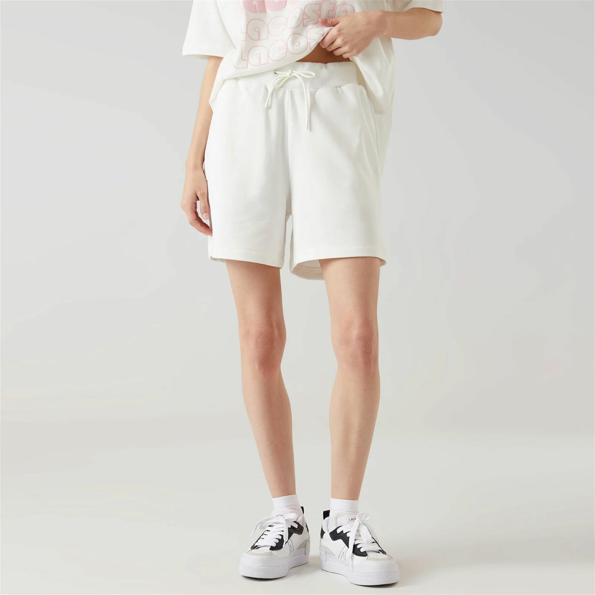Шорты спортивные LACOSTE, размер T38, белый — фото 1