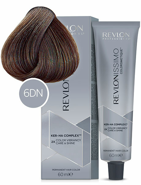 Краска для волос Revlon Professional Coloring Hair Revlonissimo Colorsmetique Care & Shine, Краситель с гиалуроновой кислотой перманентный. Перманентный Краситель с Гиалуроновой кислотой, Гарантия Результата Окрашивания + Уход за Волосами, 6DN