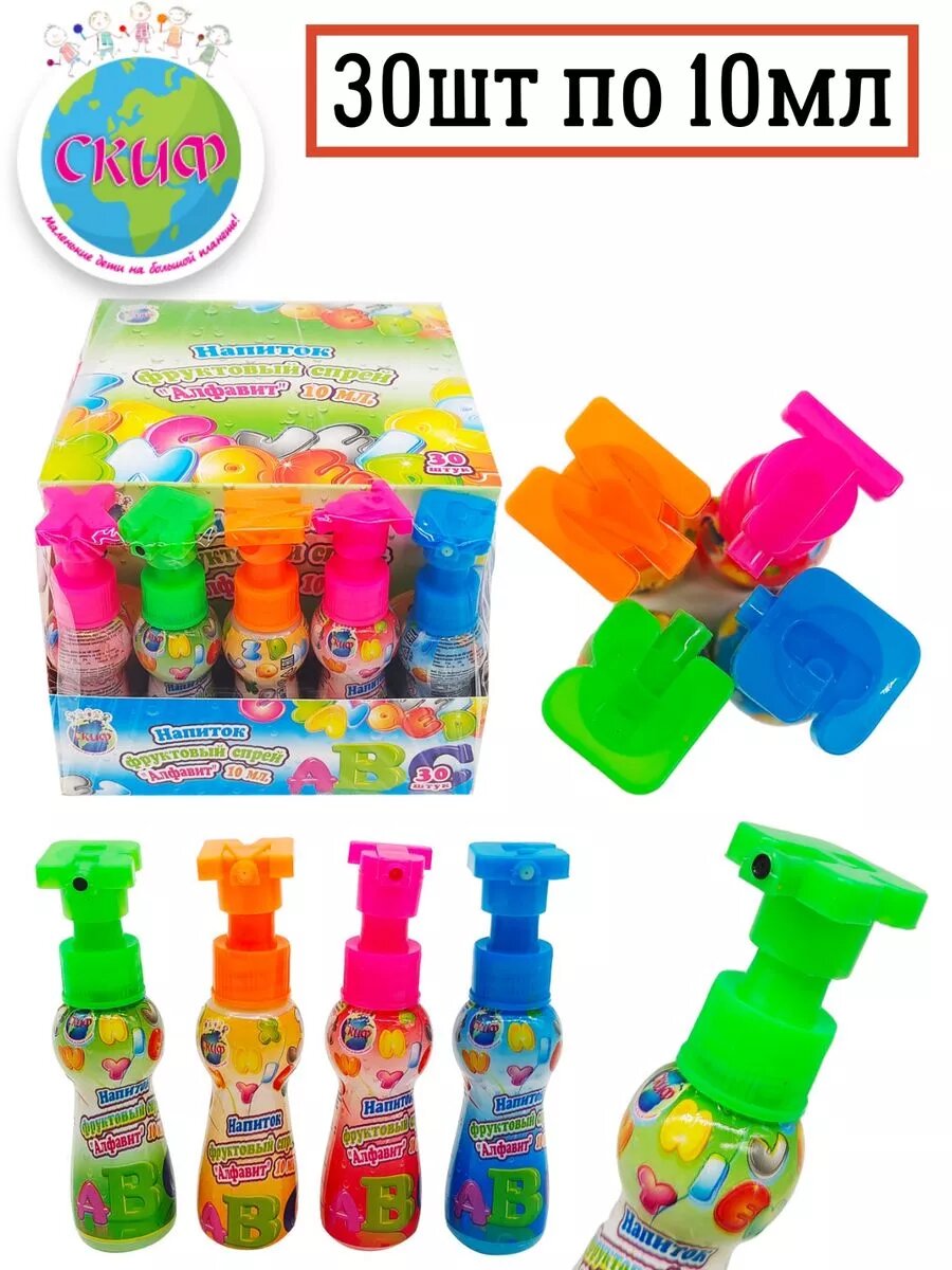 Конфета жидкая Алфавит 30 шт по 10 мл