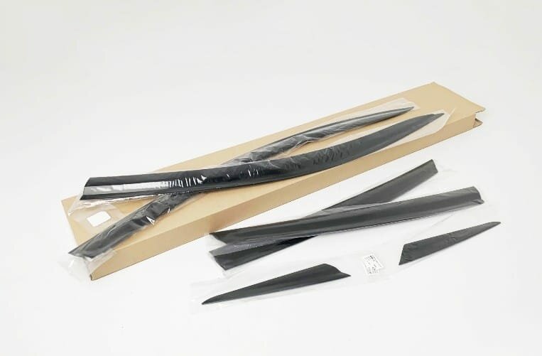 Audi A6 черные дефлекторы 6шт Auto Clover