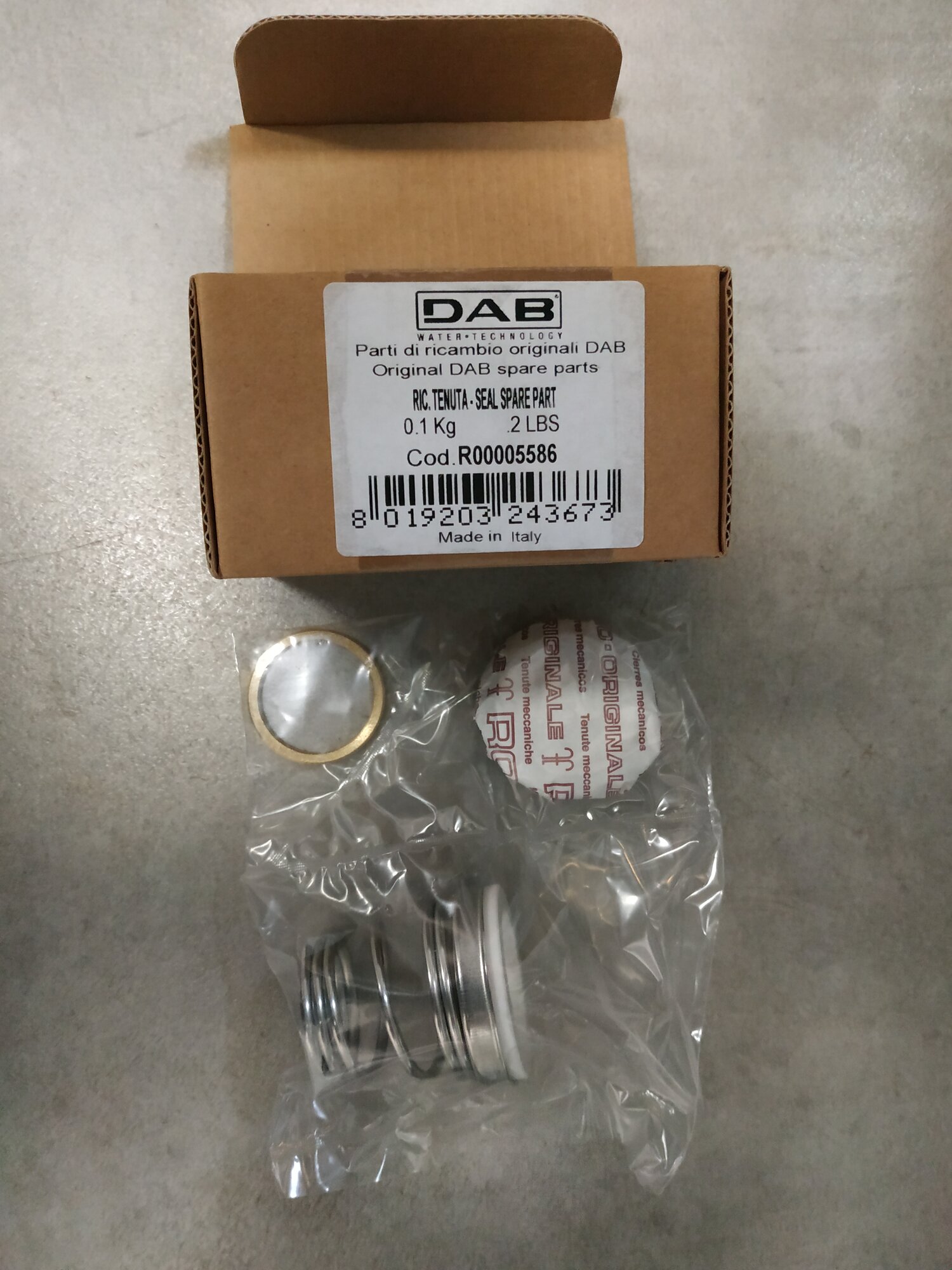 Торцевое уплотнение насосов DAB K 20-25-35/1200, K 30-40-50/800, K 40-50/400 (SHAFT SEAL D.28), R00005586