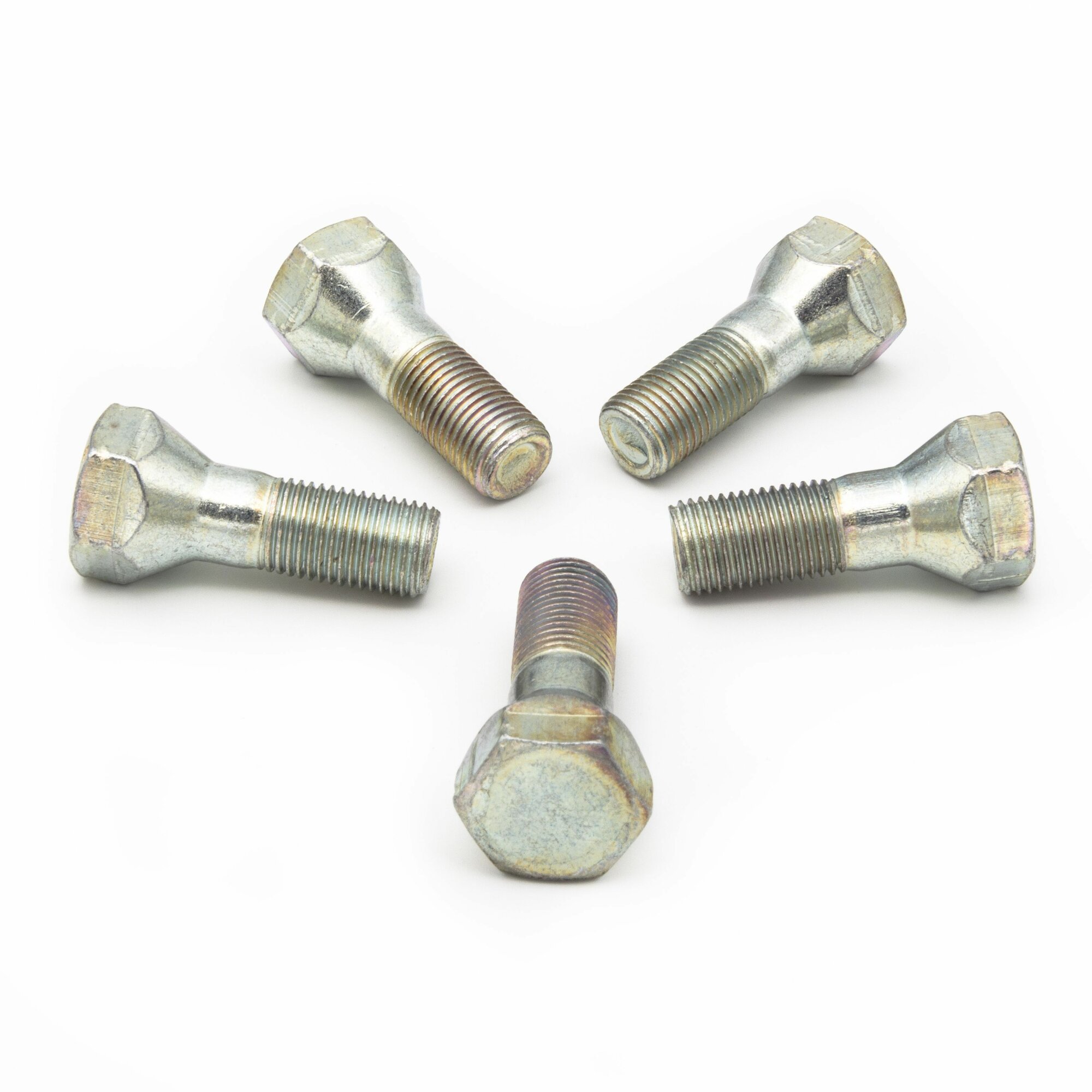 Болт колесный М12*1,25 (42/27, ключ 19, цинк) (РЗИ)(уп. 5 шт)