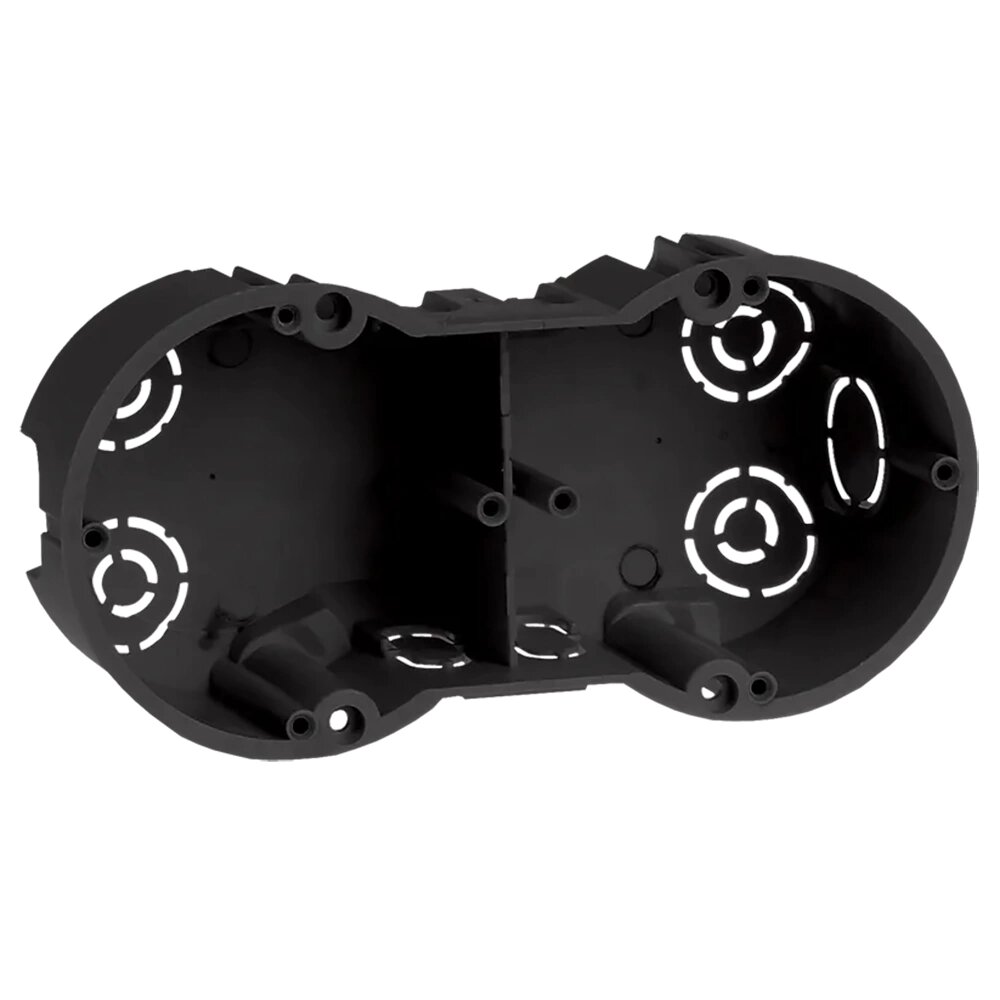 Коробка установочная IEK, для сплошных стен, двухместная, 70 х 45 х 141 мм