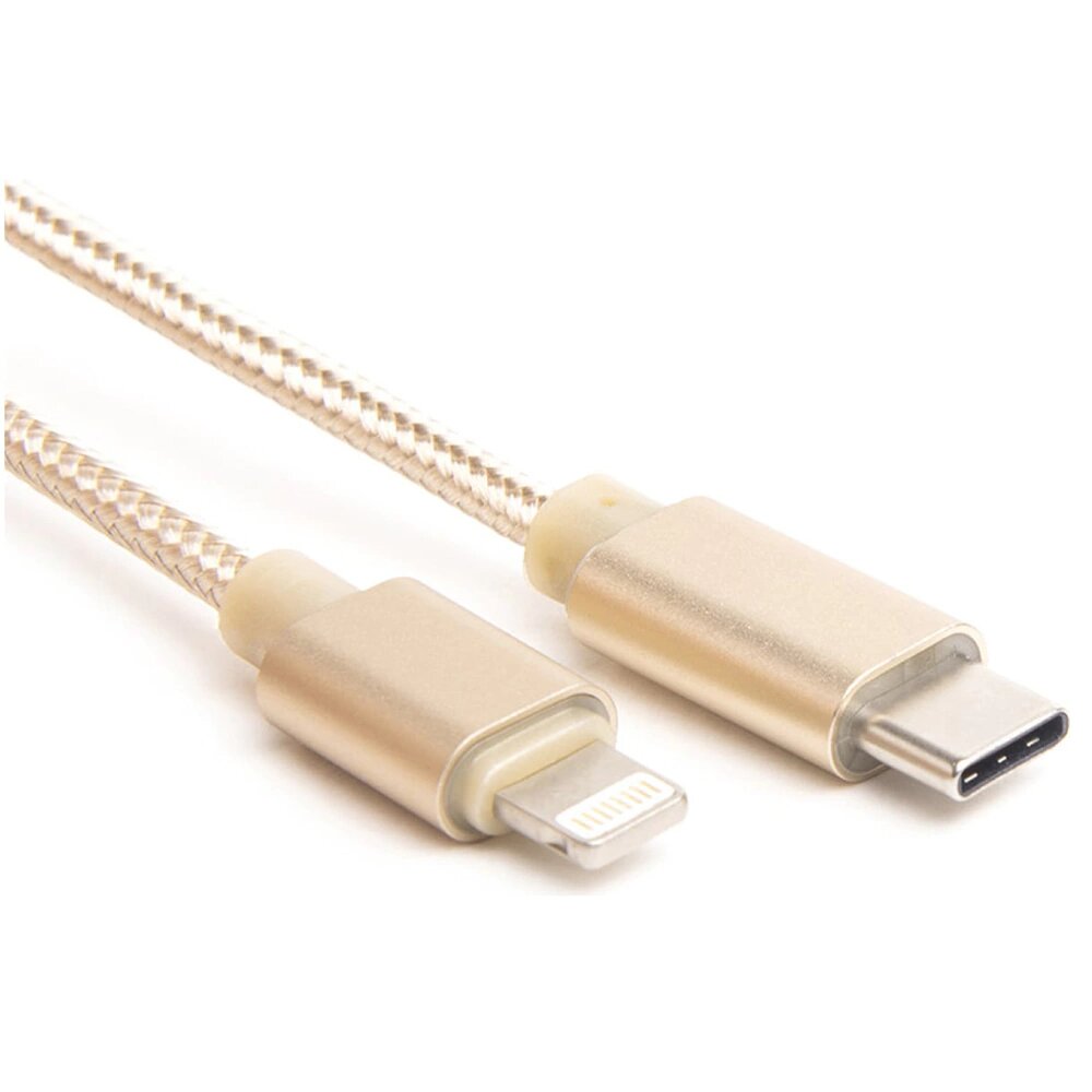 Кабель Atom Type-C-Lightning 1 м золотой
